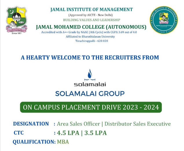 Jamal Institute of Management | Profile